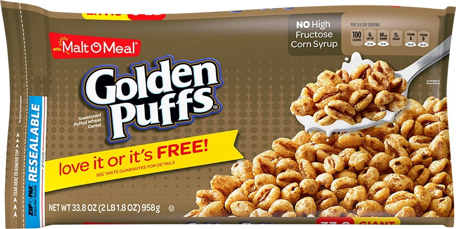 Malt-O-Meal® Golden Puffs® Cereal 33.8 oz. ZIP-PAK – Walmart Inventory ...