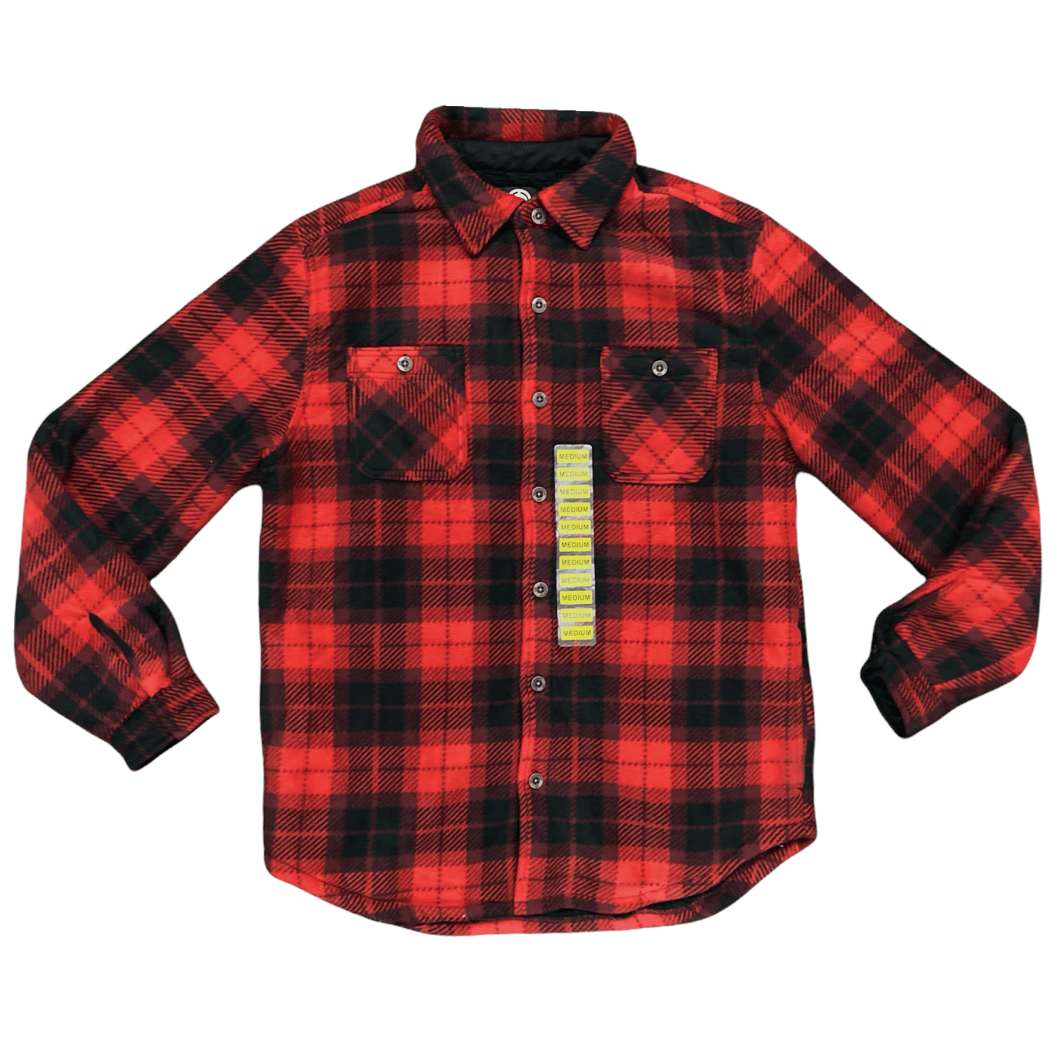 WP Weatherproof Men's Soft & Warm Polar Fleece Button Up Shirt Jacket ...