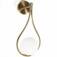 Miumaeov Glass Globe Shade Wall Sconce Lamp Modern Indoor Wall Light Fixture For Bedroom Dining