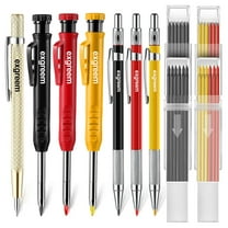 Nicpro 2Pcs Carpenter Pencil Set, 2.8mm Mechanical, 26 Refills ...