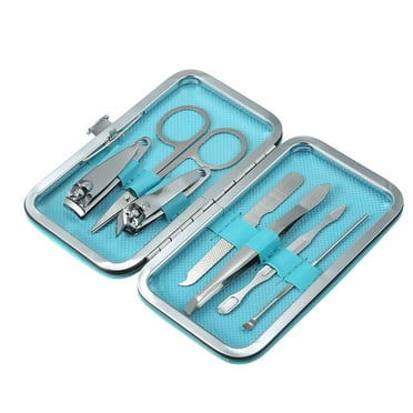 New 7 Pc Pedicure Manicure Set Nail Clipper Cleaner Beauty Kit Case ...
