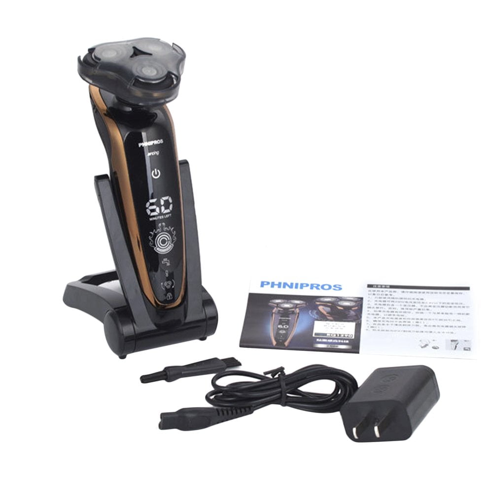 Washable Electric Shaver Triple Blade Intelligent Shaving Floating ...