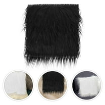 Brown Faux Fur Fabric 15.75x15.75 Inch Soft Plush Shaggy Squares Pre ...