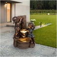 Indoor/outdoor Fountain Statue Resin Garden Sculpture Courtyard Art ...