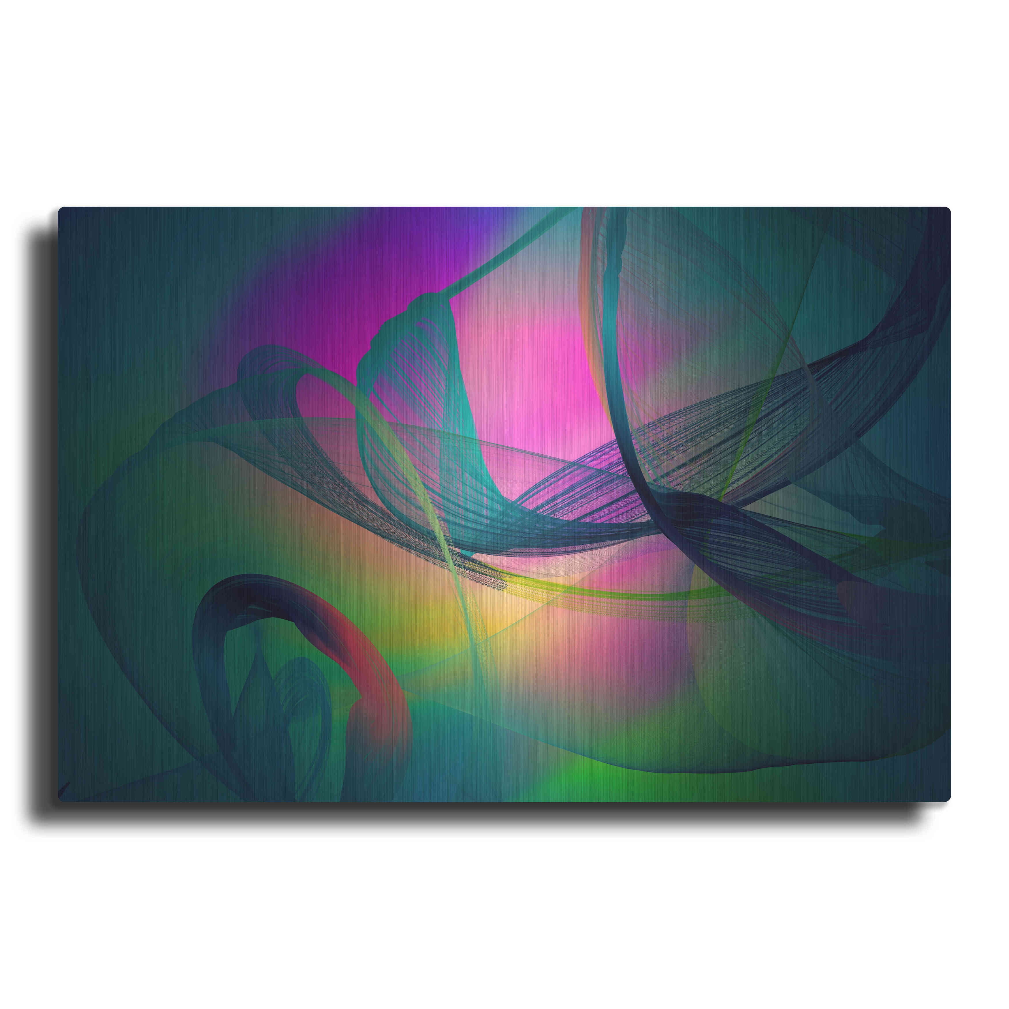 Luxe Metal Art 'Color In The Lines 29' by Irena Orlov, Metal Wall Art ...