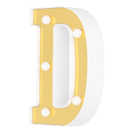 Herwey D‑Shape Light Indoor English Alphabet Letter Lamp For Wedding ...