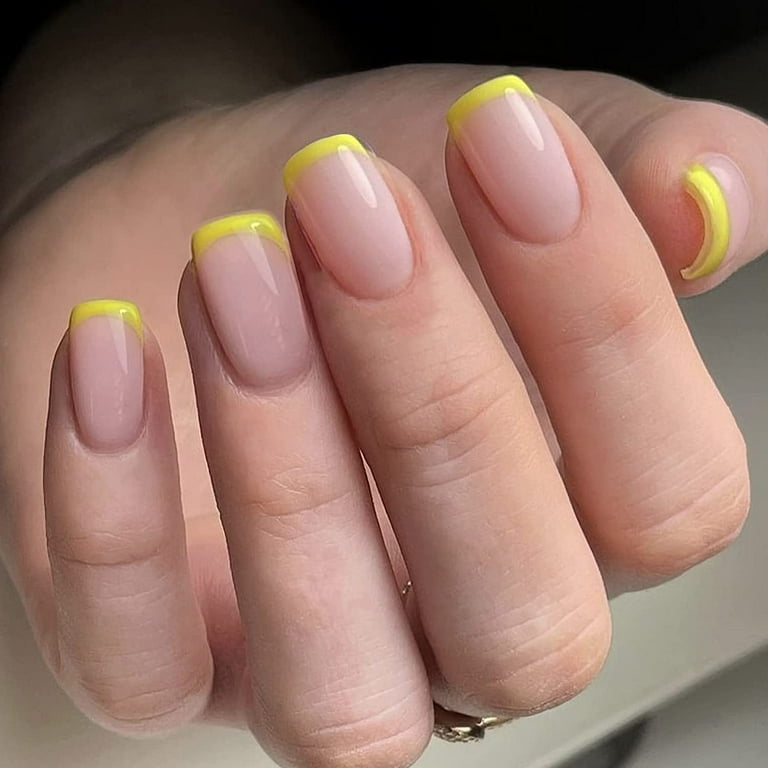 Natural Square Acrylic Nails