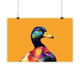 Affixzi Duck Geometric Poster Print Landscape Modern Bright Calm ...