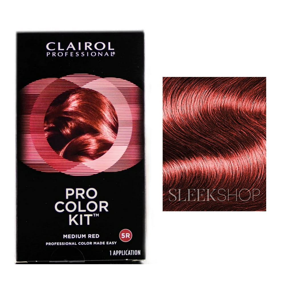 Clairol Professional Pro Color Kit 1 Application - 5r Medium Red ...