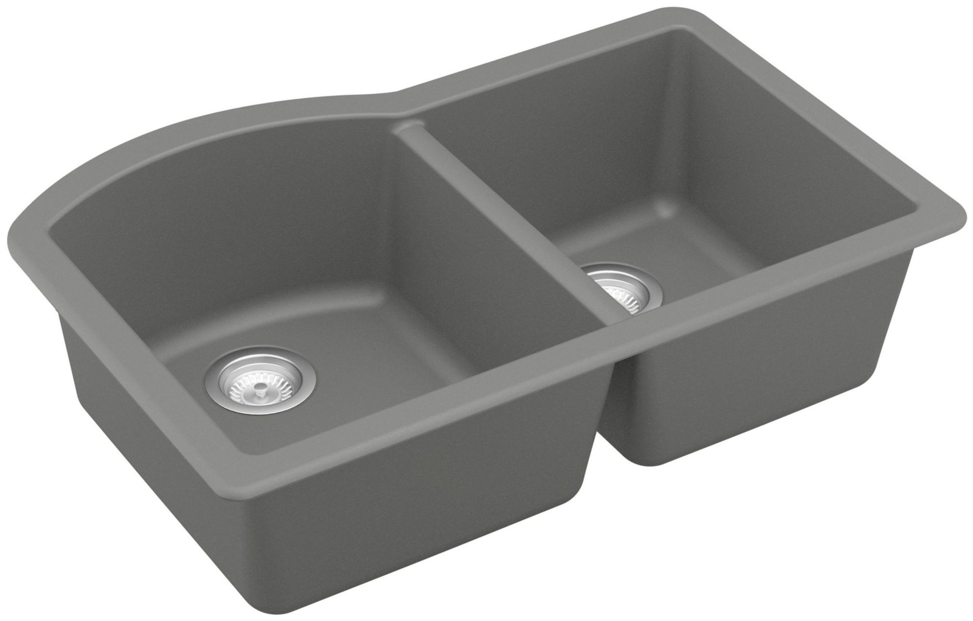 Karran Usa Qu-610 Quartz Qu 32" Undermount Double Basin Quartz ...