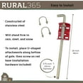Rural365 Farm Gate Anchor Cane Bolt 18in Spring-Loaded Gate Drop Rod ...