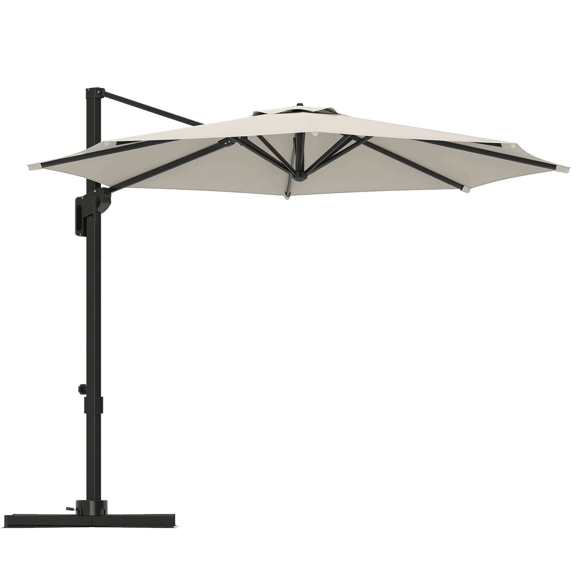 Click here for Outsunny 10 Offset Patio Umbrella 360° Rotation Ca... prices