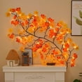 48LED 8 Lighting Modes Maple Leaf LED Tree Branch Lights for Wall ...