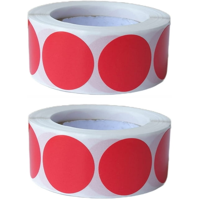 1000 Pieces 1 Inch Color Coding Labels Writable Circle Dot Stickers ...