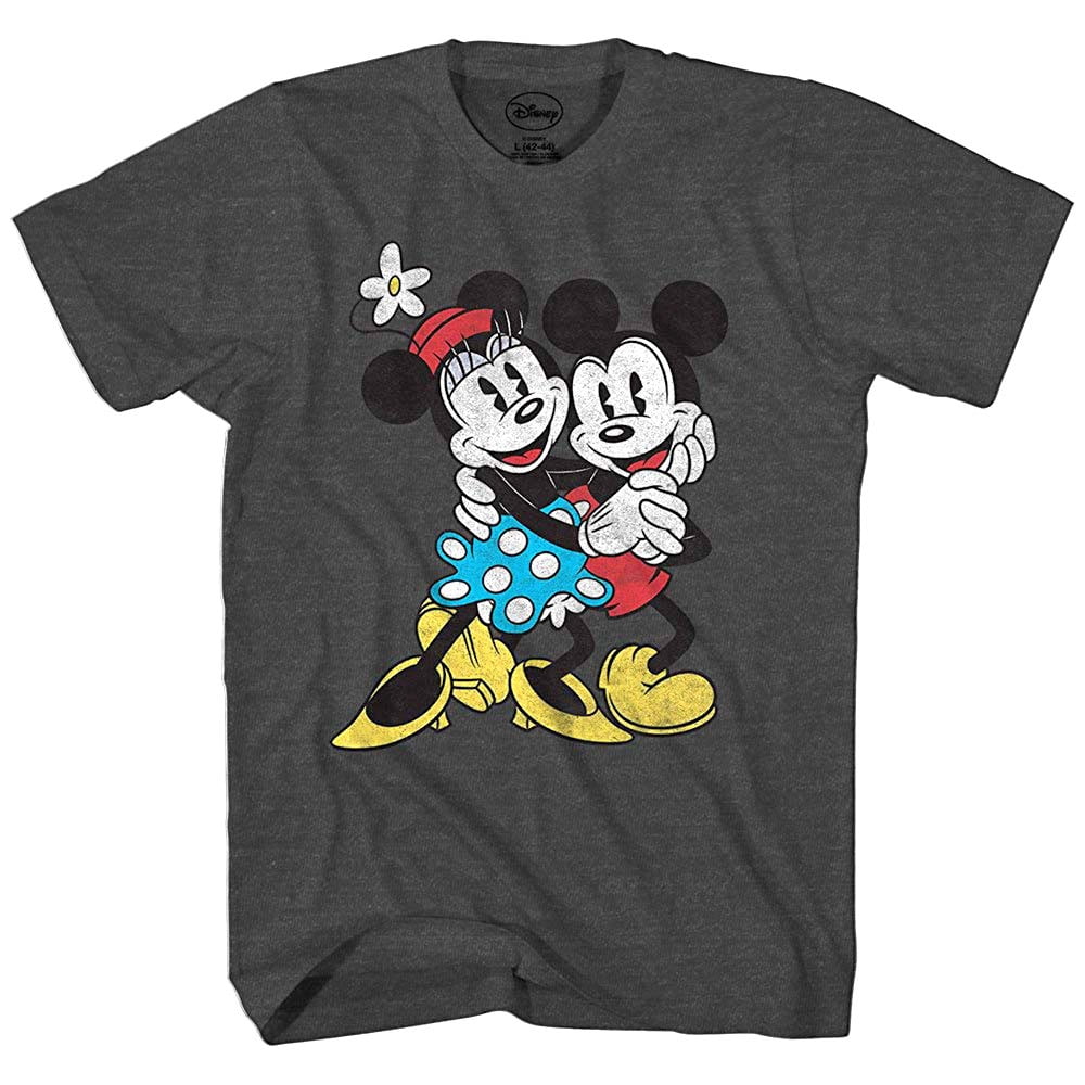 Disney - Disney Mickey Minnie Mouse T Shirt Old School Love Men's ...