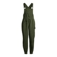No Boundaries Juniors' Soft Casual Utility Overalls with Elasticized ...