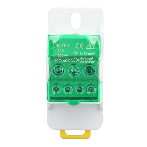 Distribution Box,690V 80A DIN Rail DIN Rail Distribution Box Terminal ...