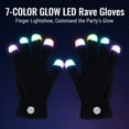 2026 LED Rave Glove,Light up Gloves Fingertips, 7 Colors Light Show ...