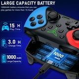 BEBONCOOL Wireless Pro Controller for Nintendo Switch/Lite/OLED, Enhanced Programmable & Turbo ...