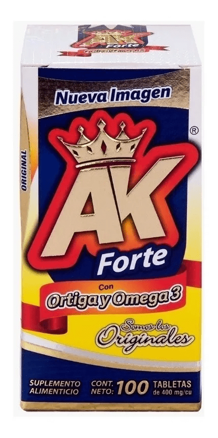 AK Forte nueva imagen 100 tab 400 mg Plantas Herbolareas de Mexico Caja | Bodega Aurrera en línea