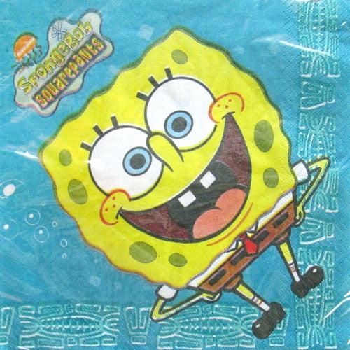 SpongeBob SquarePants 'Wonderful Time' Lunch Napkins (20ct) - Walmart.com