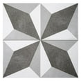Luv Tender Gray 8-in. Encaustic Matte Porcelain Wall and Floor Tile ...