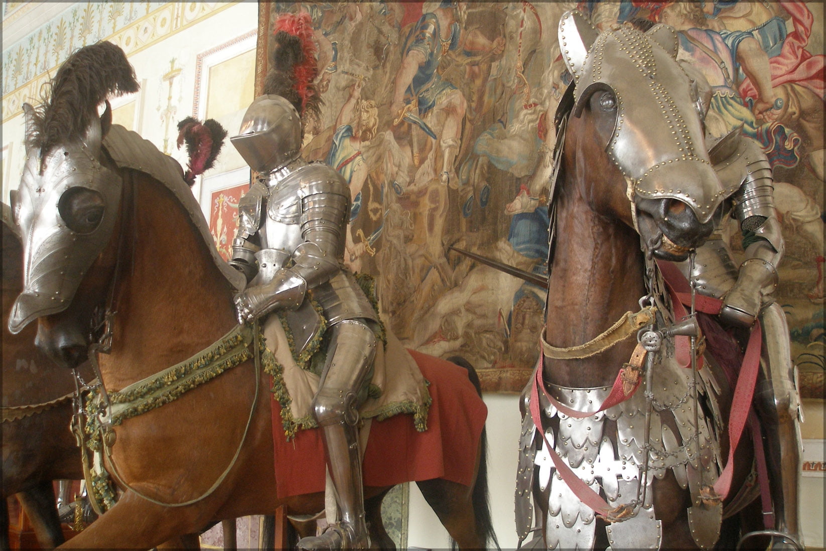 24"x36" Gallery Poster, chainmail knights at Hermitage museum St ...