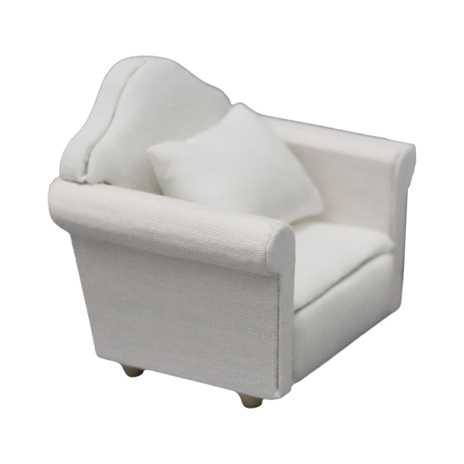 Realistic Sofa Model Figure Mini Armchair Miniature 1/12 Dollhouse ...