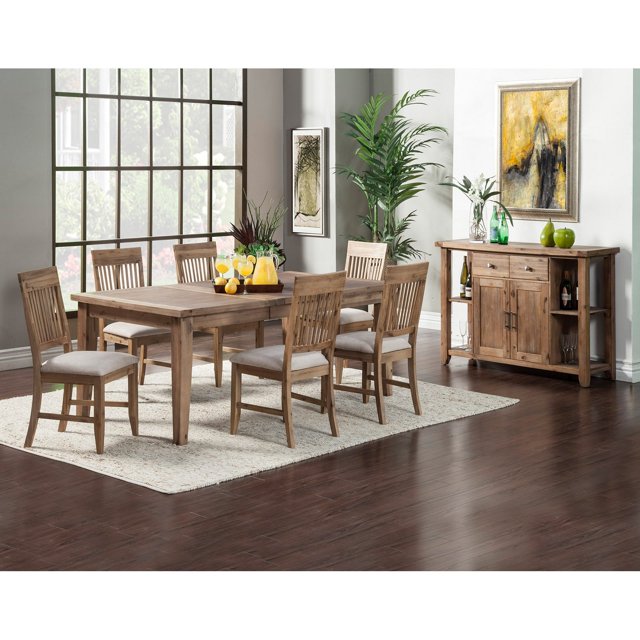 Alpine Furniture Aspen 7 Piece Dining Set with Optional Server ...