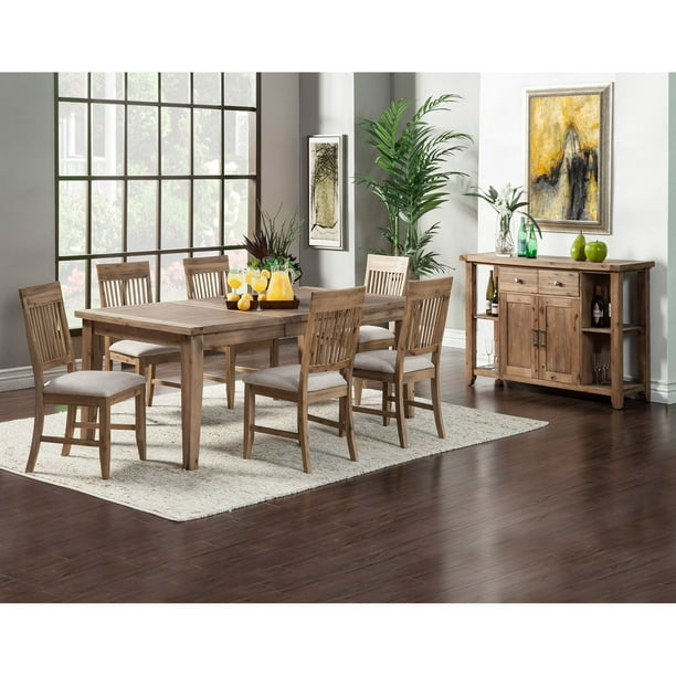 Alpine Furniture Aspen 7 Piece Dining Set with Optional Server ...