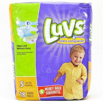 UPC 037000900788 - 4 PACKS : LUVS DIAPER SIZE 5 18 ct | upcitemdb.com