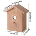 Clear Window Birdhouse with Paint Kit | 100% Wood Construction & Strong ...