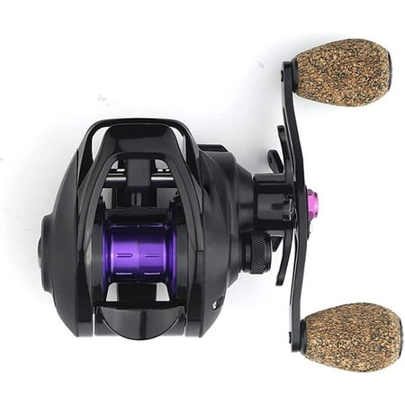 8.1:1 High Speed Baitcasting Reel FO Casting Fishing Centrifugal System MAX Drag 18LB Saltwater ...