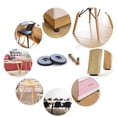 20Pcs Practical Plastic Chair Leg Sliders Reusable Screw On Glides ...
