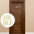NICEXMAS 6Pcs Golden ABS Practical Home Door Alphabet Stickers ...