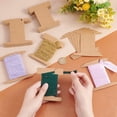 1Bag 80Pcs 2 Style Cardboard Paper Ribbon Spool Storage Organizer ...
