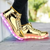 Light Up Shoes Men Women LED Shoes High Top Adult Light Up Sneakers ...