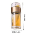 Blaxill Double Layer Glass Tea Separation Cup | Transparent Insulated ...