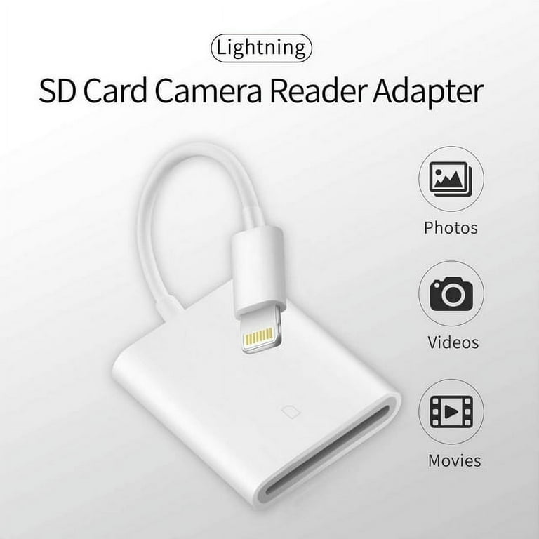 Lightning SD Card Reader MFi Certified Lightning To SD Card Reader ...
