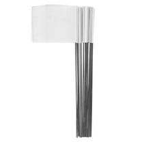 50-Pack White Landmark Flag Landscaping Flags Lawn Marking Flags Yard ...