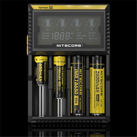 Nitecore D4 Digital D4 Compatible with Li - ion, Ni - MH & Ni - CD ...