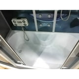 The Blue Lagoon Steam Shower Cabin with massage tub ER67-35WSB-HD 67" x ...