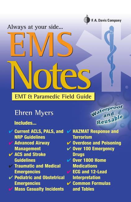 EMS Notes : EMT & Paramedic Field Guide - Walmart.com