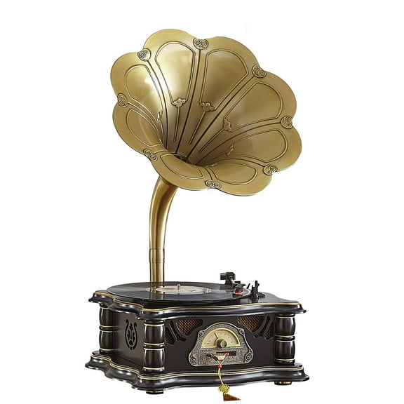 Urban Designs Antique Replica RCA Victor Phonograph Gramophone with ...