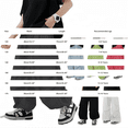 Boys Elastic Waist Wide Leg Parachute Pants, Casual Solid Color Baggy ...