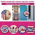 250th Anniversary Independence Day Patriotic Welcome Wooden Door Signs ...