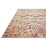 Loloi II Layla LAY-17 Printed Pink / Lagoon Area rug 2'-6" x 9'-6 ...