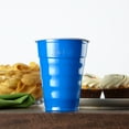 Hefty Party On Disposable Plastic Cups, Blue, 18 Ounce, 120 Count ...
