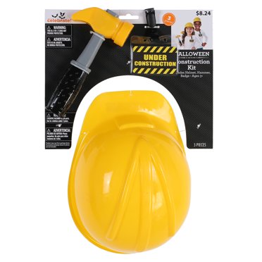 Plastic Yellow Construction Hat (Each) - Walmart.com