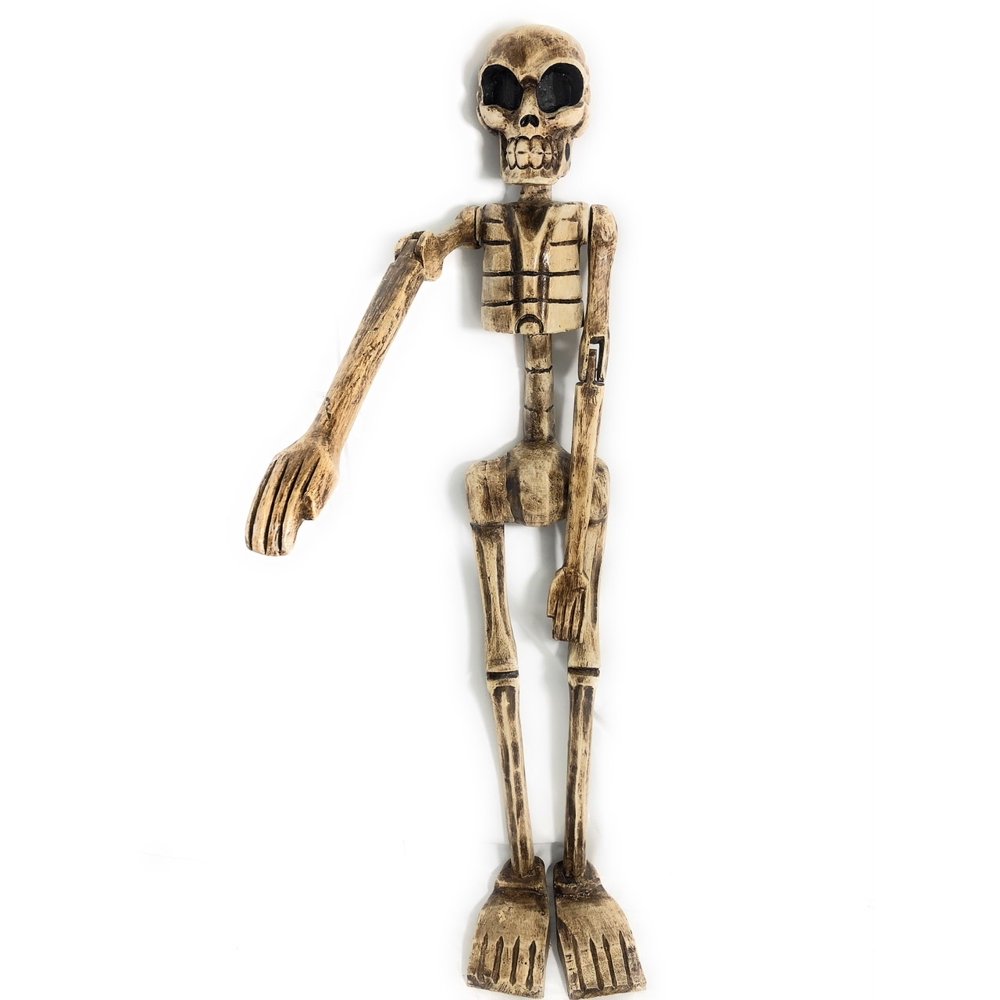 Skeleton Statue 40" Free Standing - Skull Decor | #kng21034100 ...